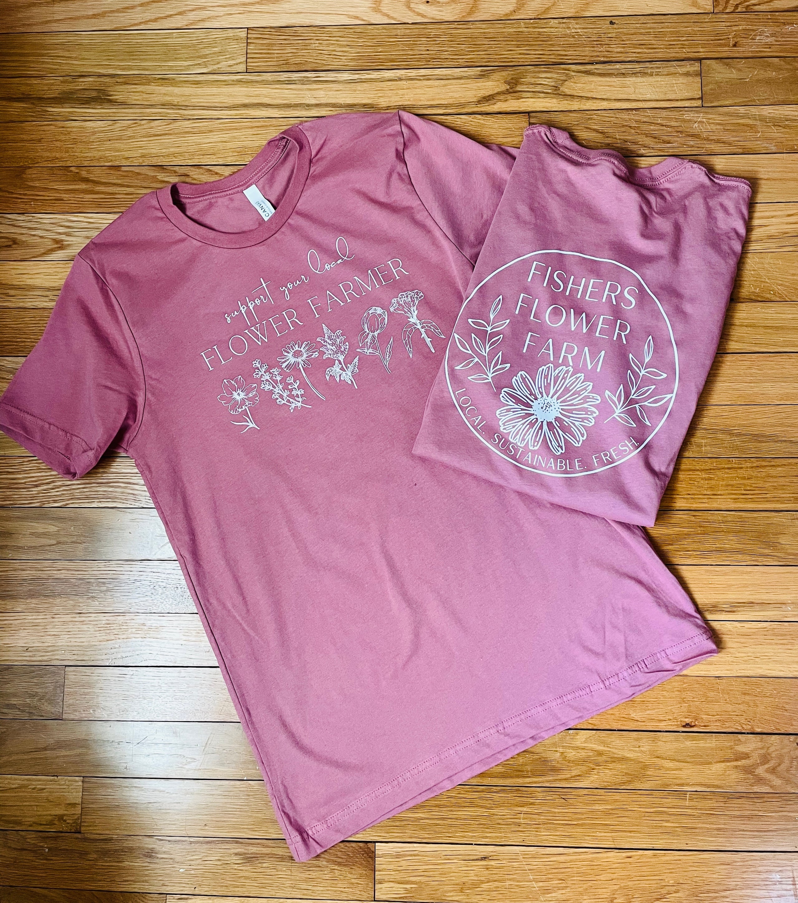 Support Local Flower Farmer T-Shirt | Fishers Flower Farm